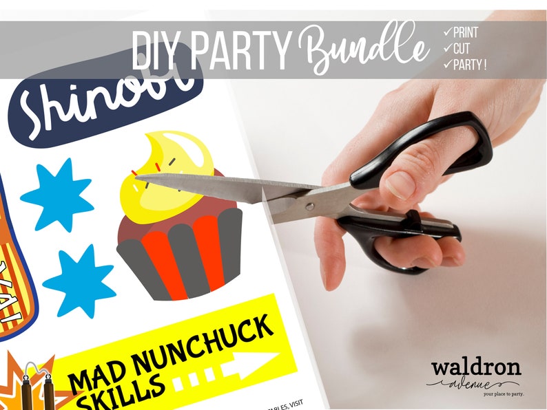 Ninja Birthday Party Bundle Karate Belt Display Party Ninja Party ...