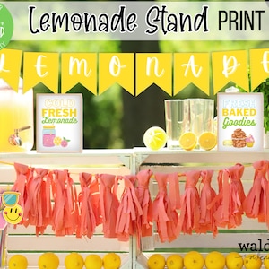 Lemonade Stand Sign | Lemonade Banner | Lemonade Bar | Lemon Bridal ...