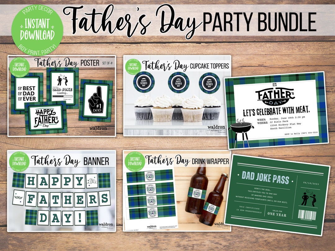 Fathers Day Bundle | Happy Fathers Day Banner | Fathers Day Gift From ...