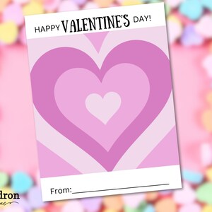Groovy Printable Valentine | Class Valentines | Printable Valentines ...
