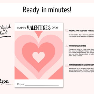 Groovy Printable Valentine | Class Valentines | Printable Valentines ...