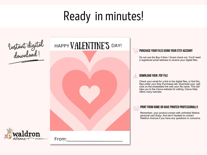 Groovy Printable Valentine | Class Valentines | Printable Valentines ...