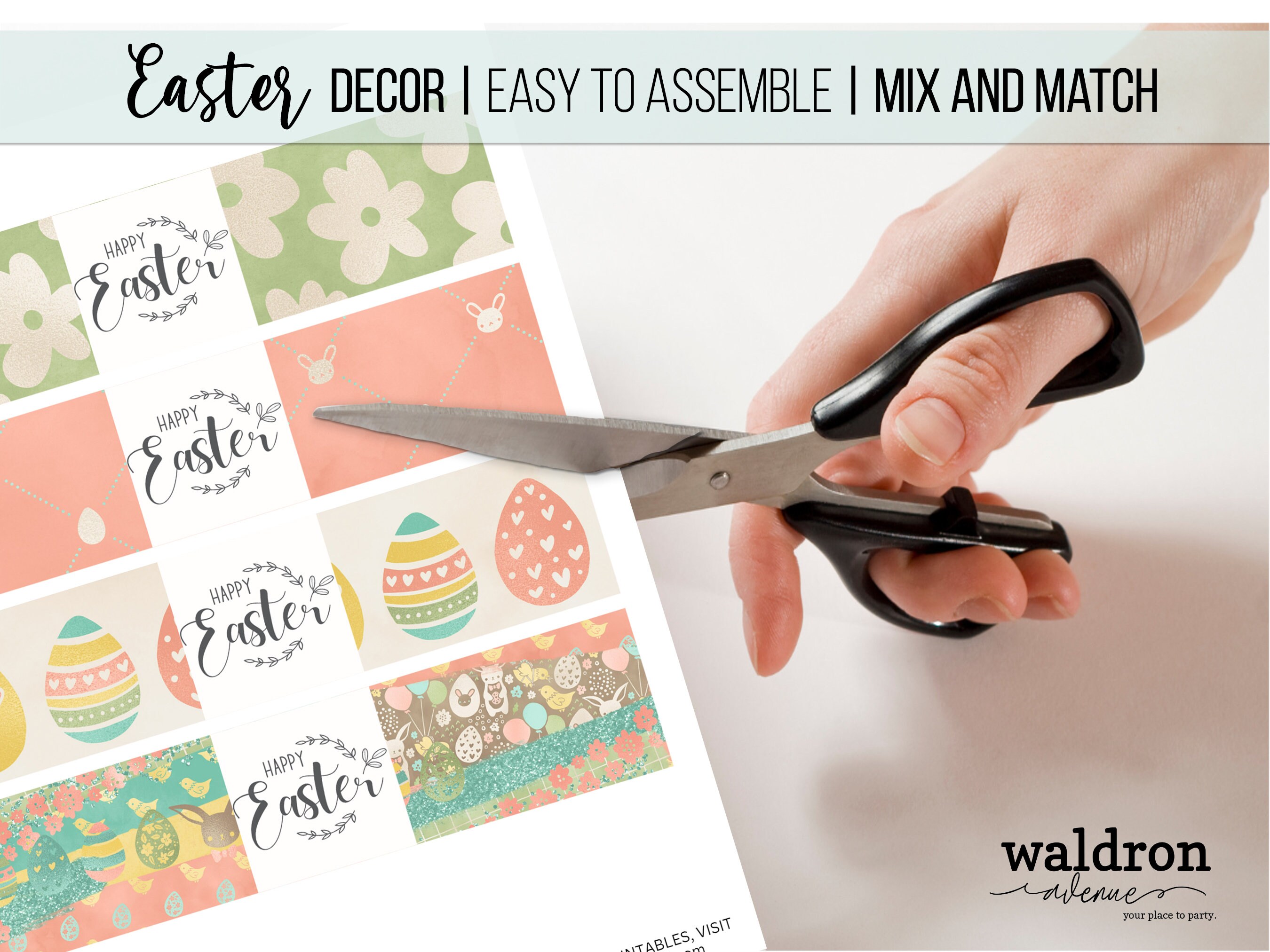 Easter Napkin Rings | Printable Napkin Rings | Easter Decor for the ...