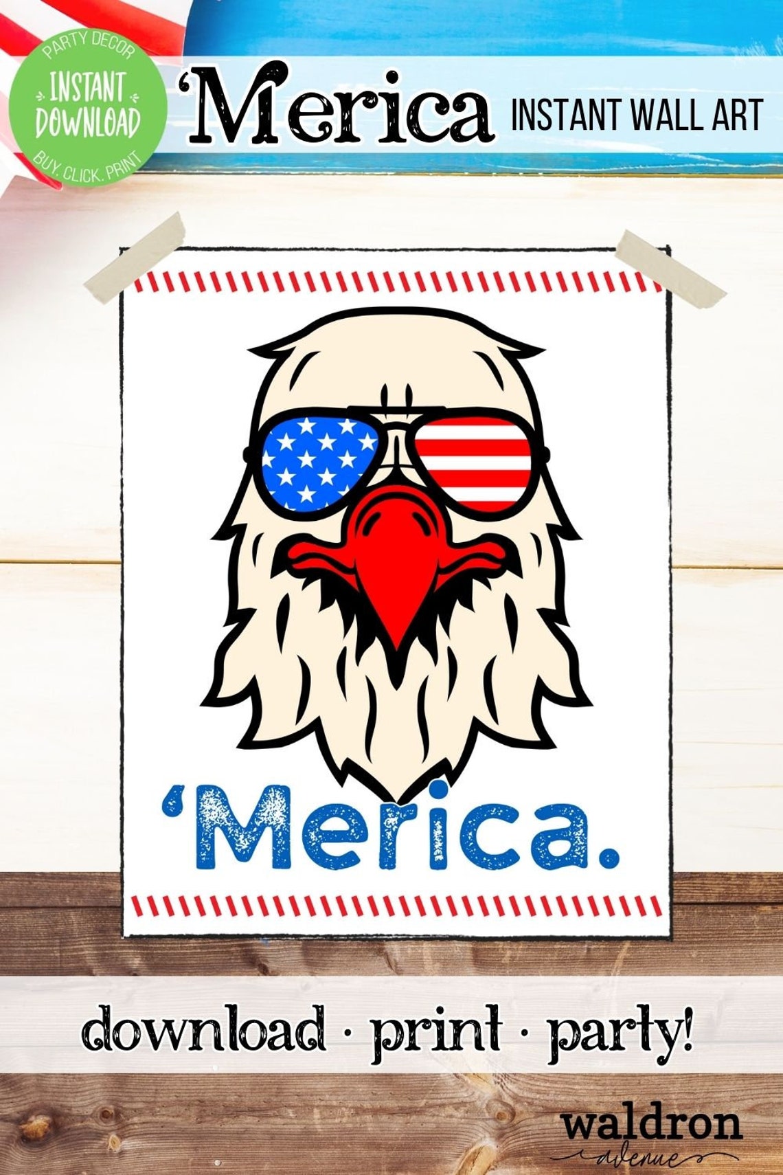 4th of July Decoration | Party Bundle | Merica Banner | Patriotic ...