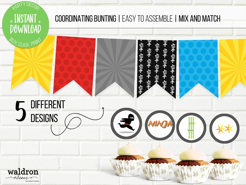 Ninja Birthday Party Bundle | Karate Belt Display Party | Ninja Party ...