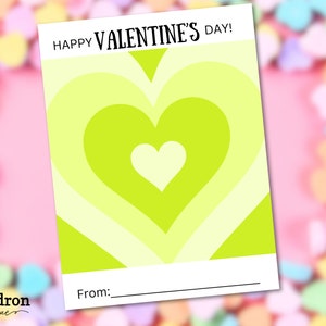 Groovy Printable Valentine | Class Valentines | Printable Valentines ...