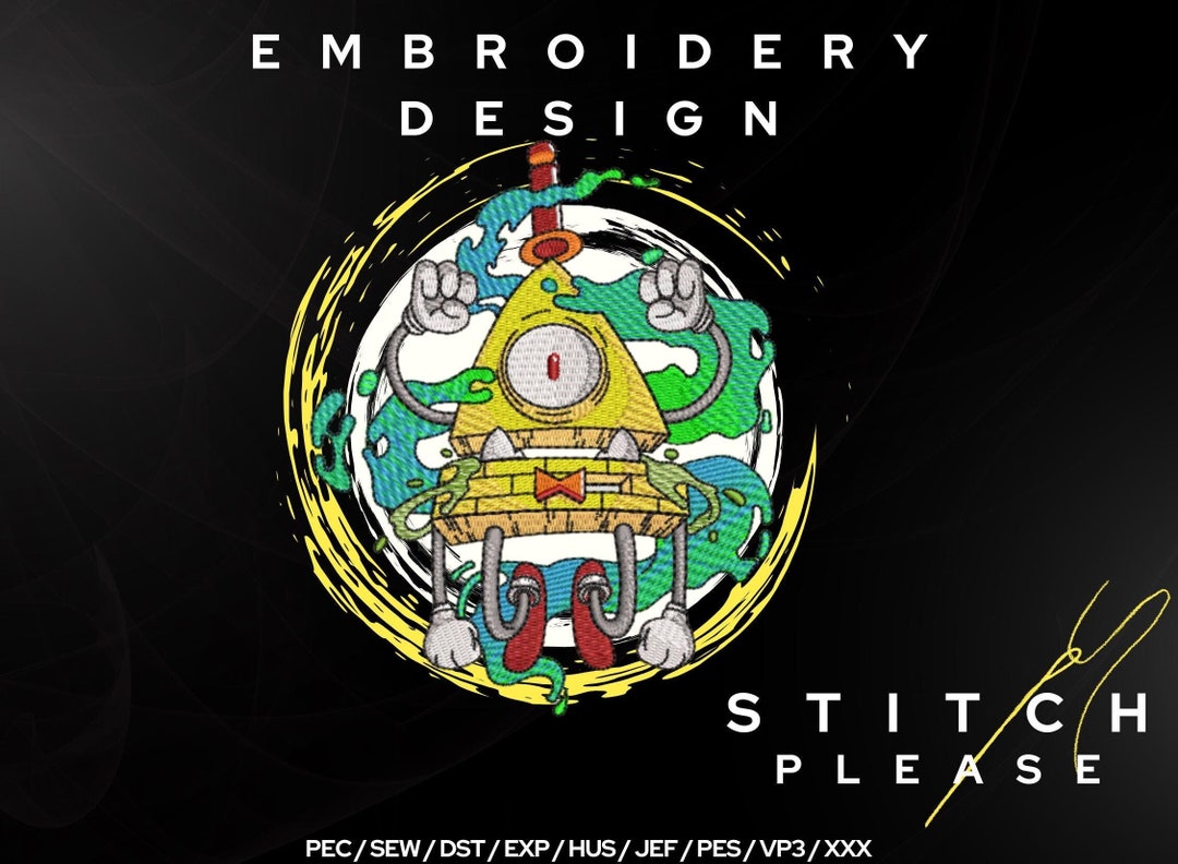 Anime Embroidery Design, Instant Download, Machine Embroidery File ...