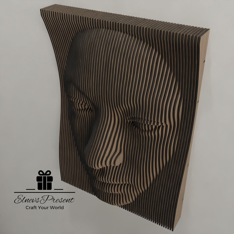 3D Parametric Face Wall Art: Laser Cut File (glowforge Ready) - Etsy