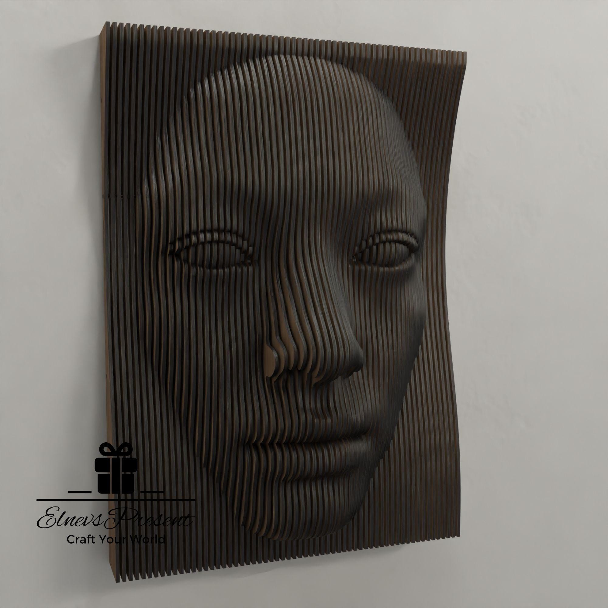 3D Parametric Face Wall Art: Laser Cut File (glowforge Ready) - Etsy
