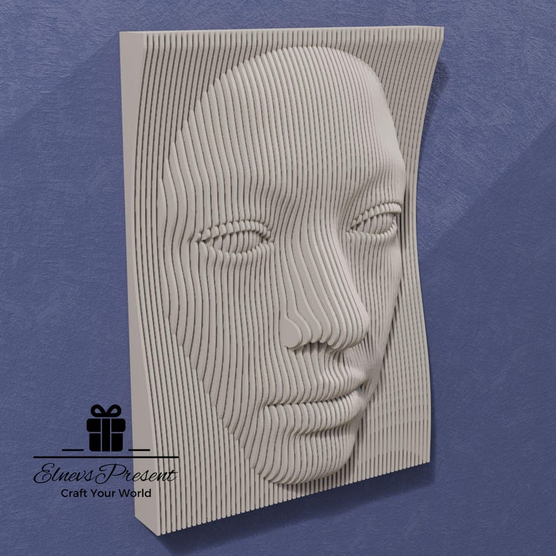 Beginner-friendly Parametric Wall Art | 3D Parametric Face Wall Art for ...