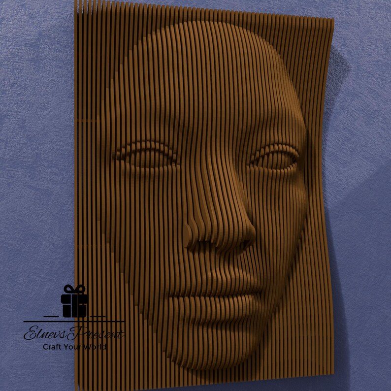 Beginner-friendly Parametric Wall Art | 3D Parametric Face Wall Art for ...