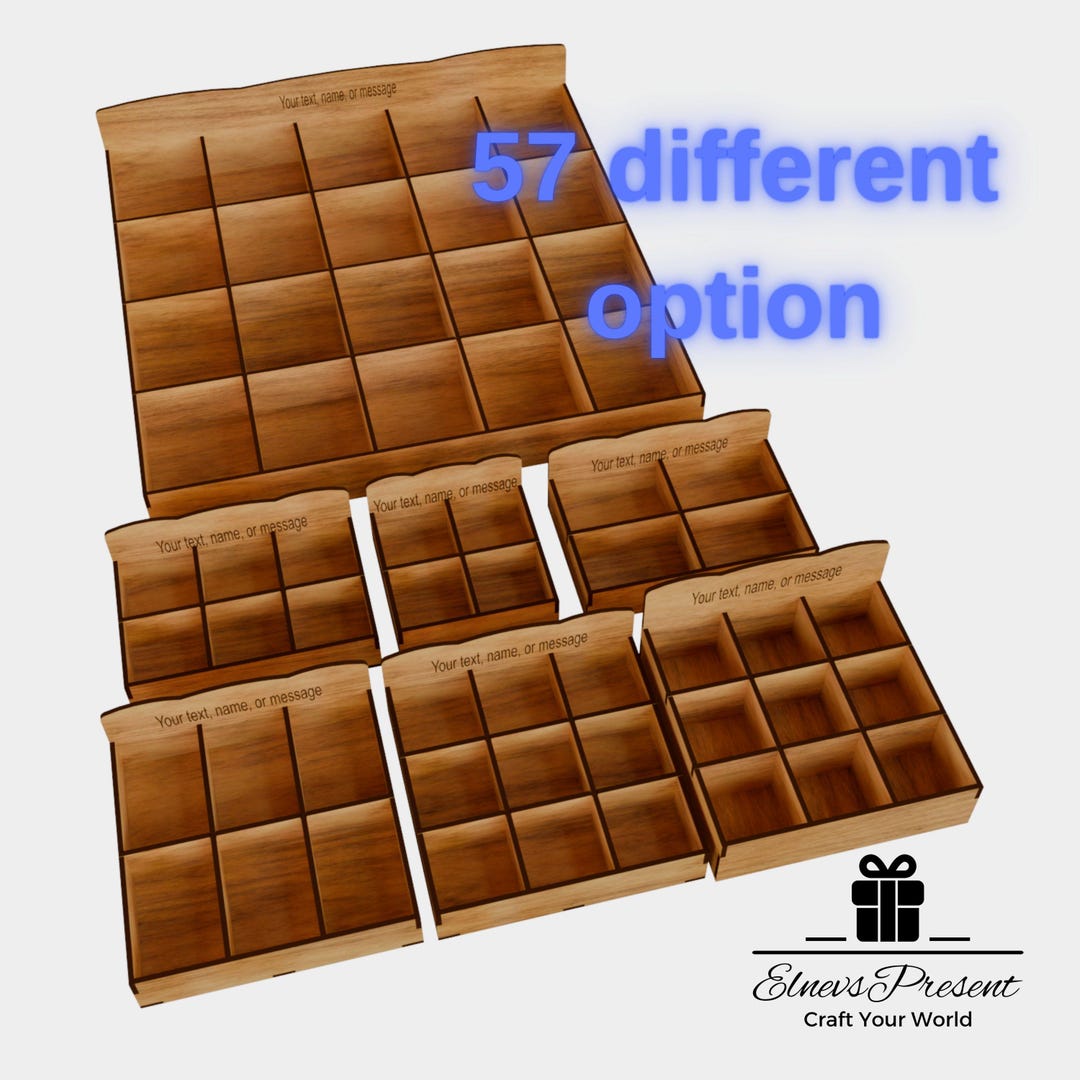 Slotted Box With Divider Modular Storage Box Divider Organiser Slotted ...