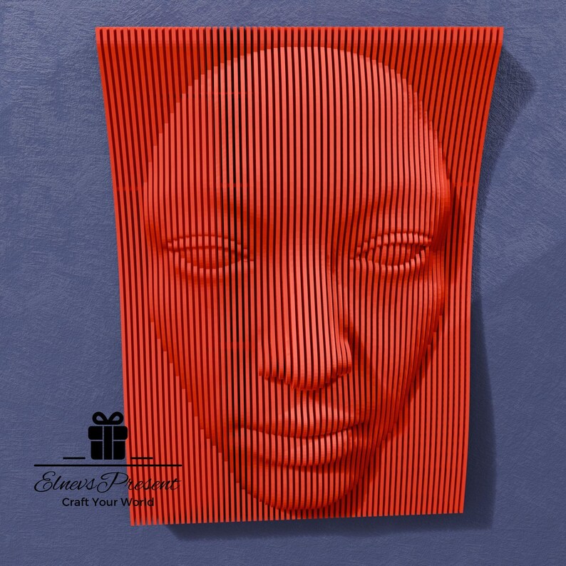 3D Layered Face Wall Art: Modern Laser Cut Design (digital File) - Etsy