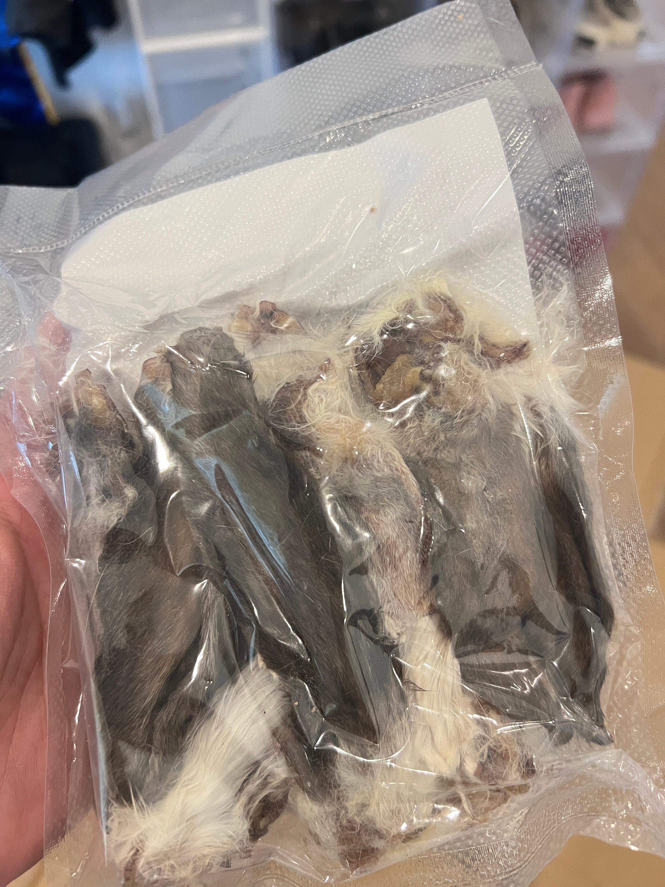 Natural Rabbit Ears, Dehydrated Air Dried Young Rabbit Ear , Hair on ...