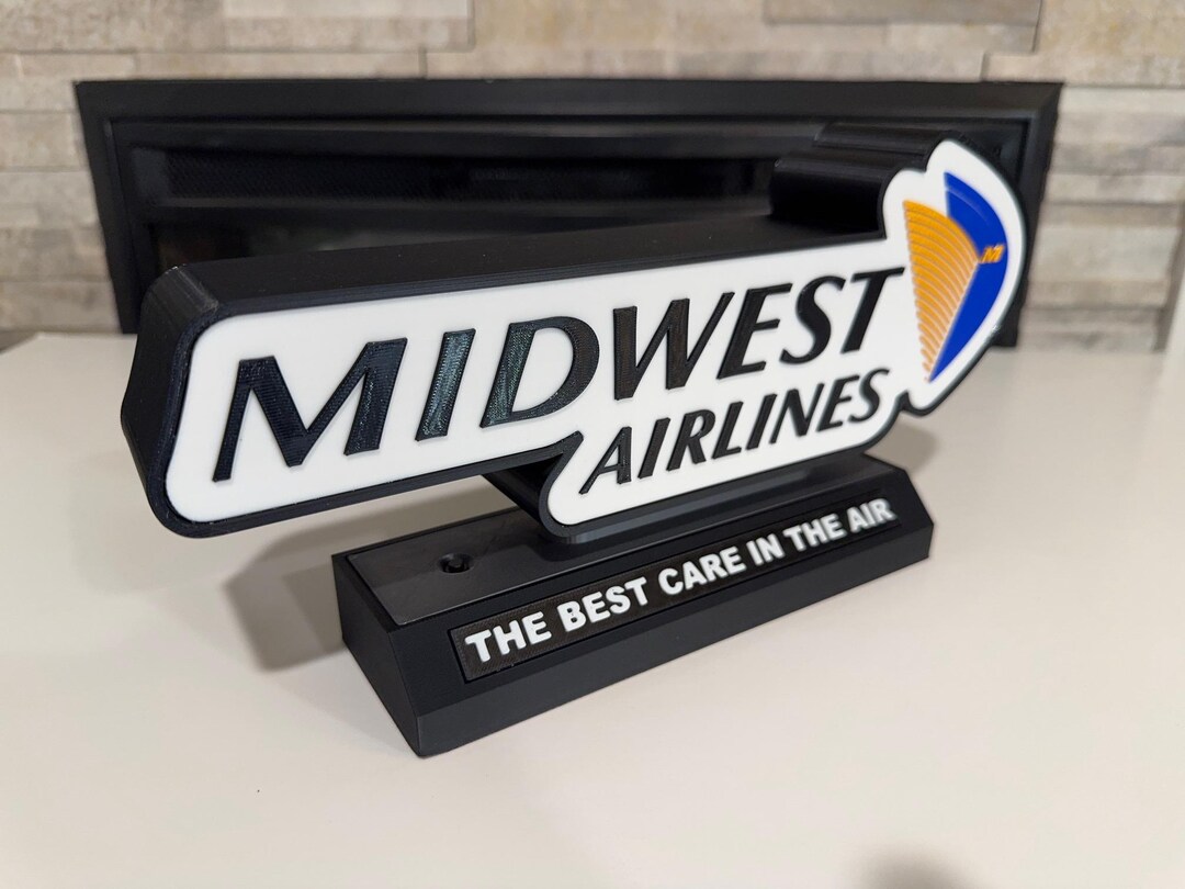 Midwest Airlines Lighted Sign - Etsy