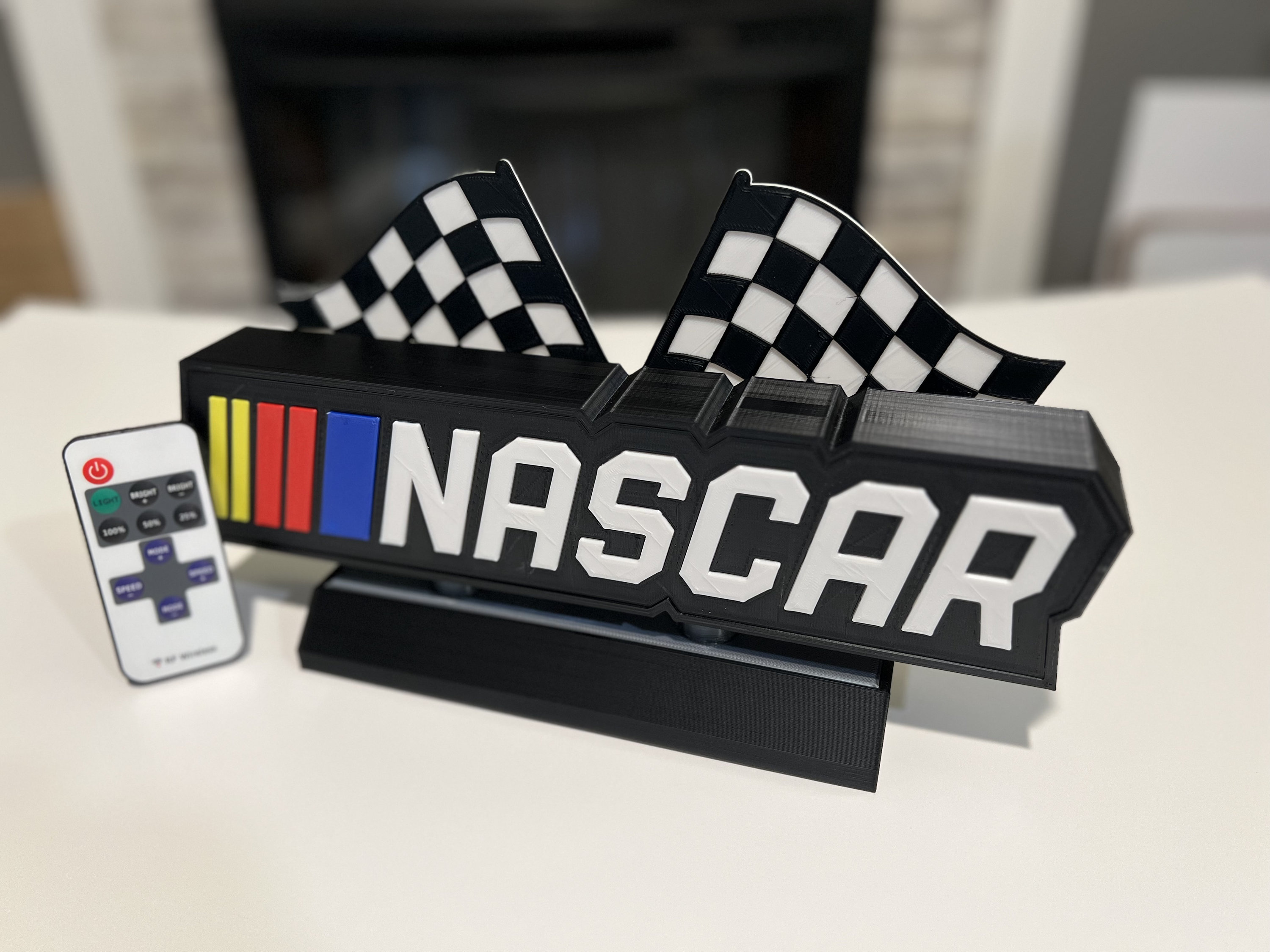 NASCAR Lighted Display: 3D Printed Desk Decor - Etsy
