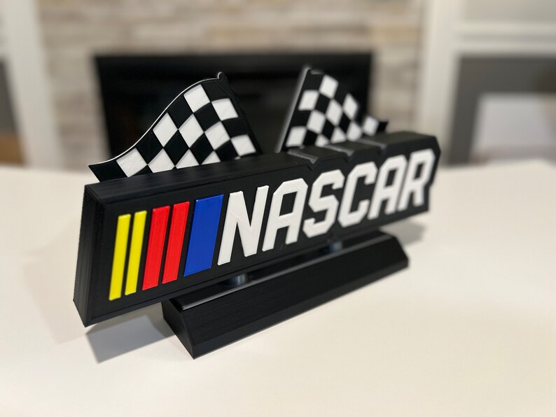 NASCAR Lighted Display: 3D Printed Desk Decor - Etsy