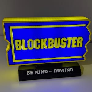 Blockbuster Lighted Sign - Etsy