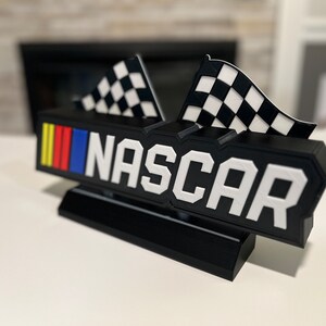 NASCAR Lighted Display: 3D Printed Desk Decor - Etsy