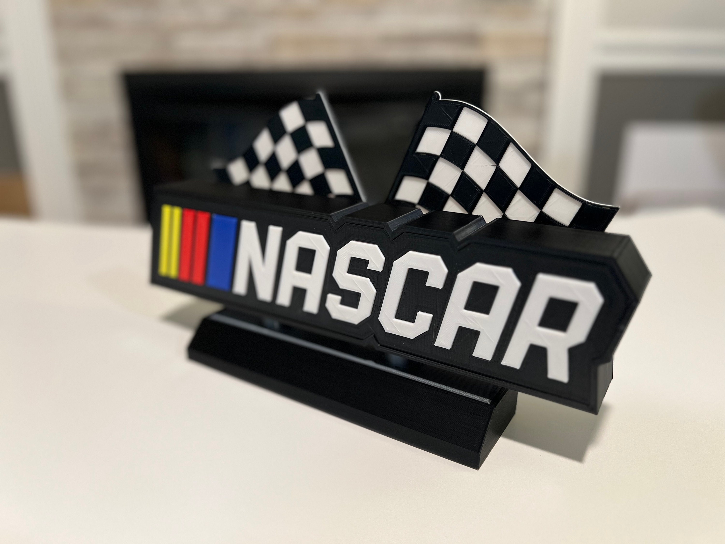 NASCAR Lighted Display: 3D Printed Desk Decor - Etsy
