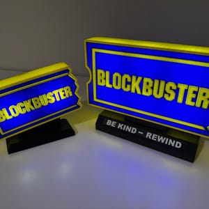 Blockbuster Lighted Sign - Etsy