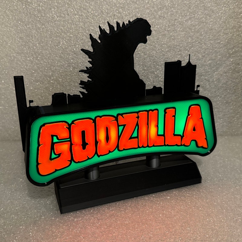 Godzilla Night Light - Etsy