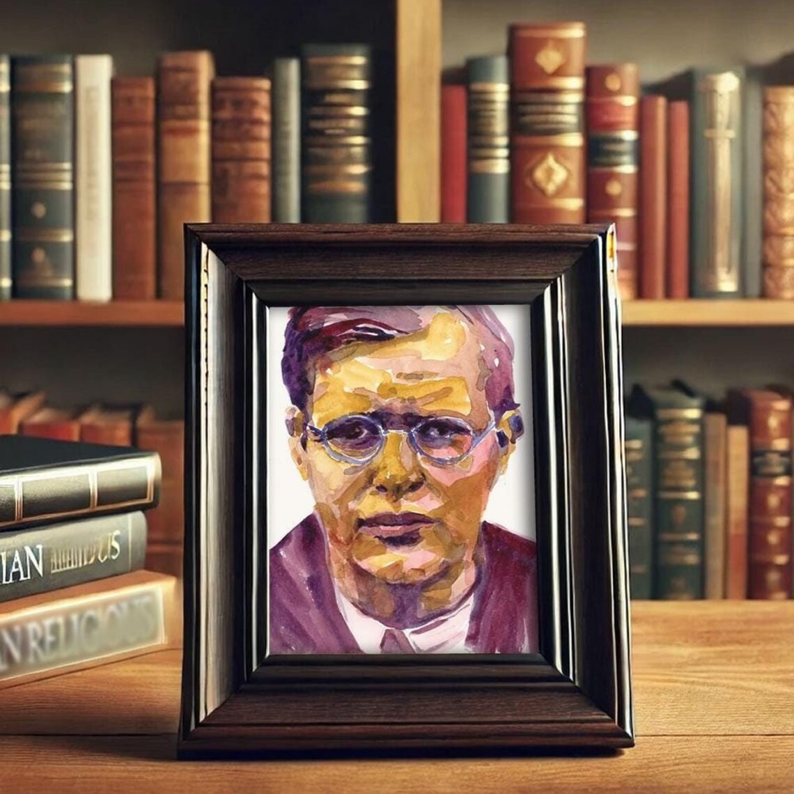 Dietrich Bonhoeffer | Watercolor Art Print | Modern Portrait of German ...