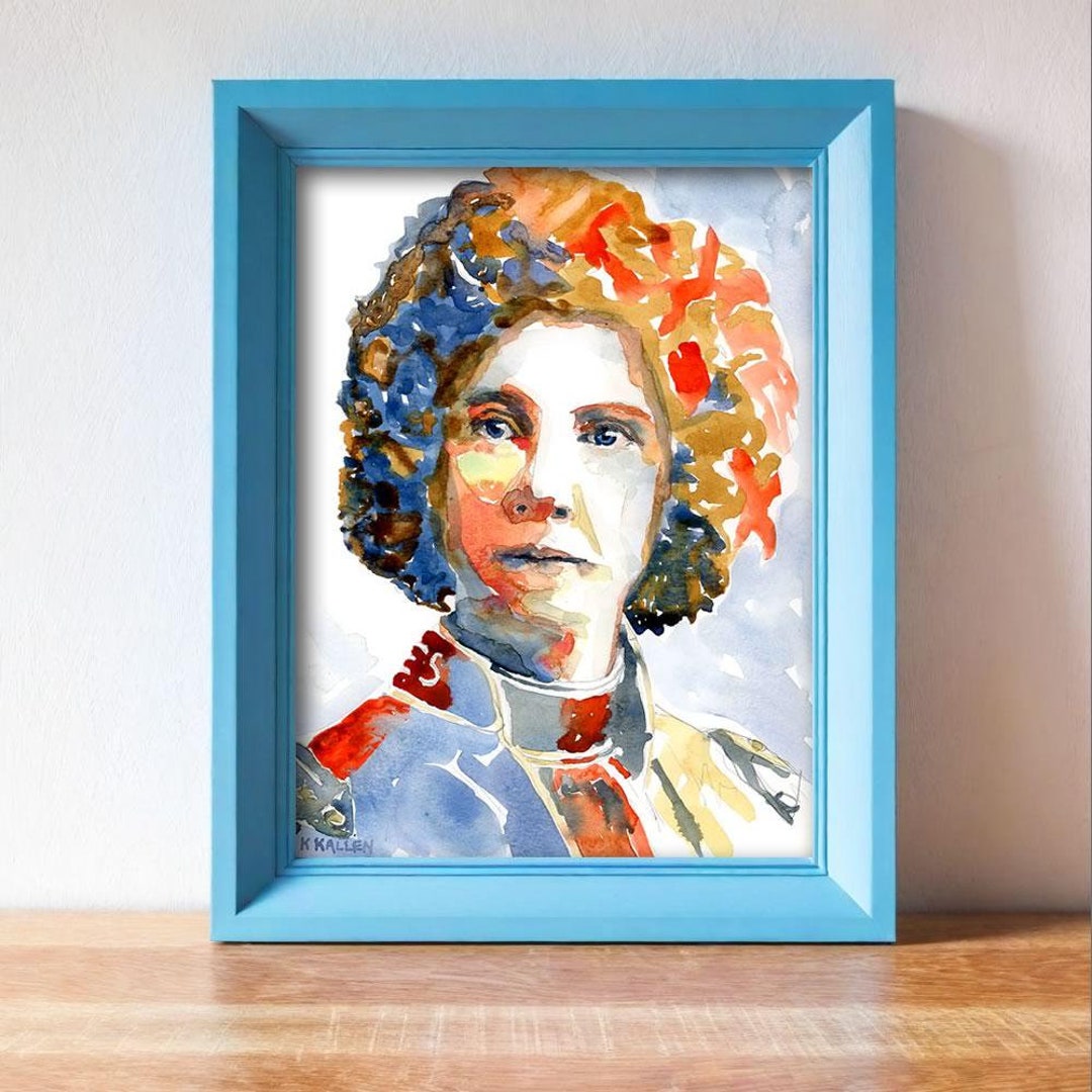 Evangeline Booth Watercolor Art Print Salvation Army Leadership - Etsy