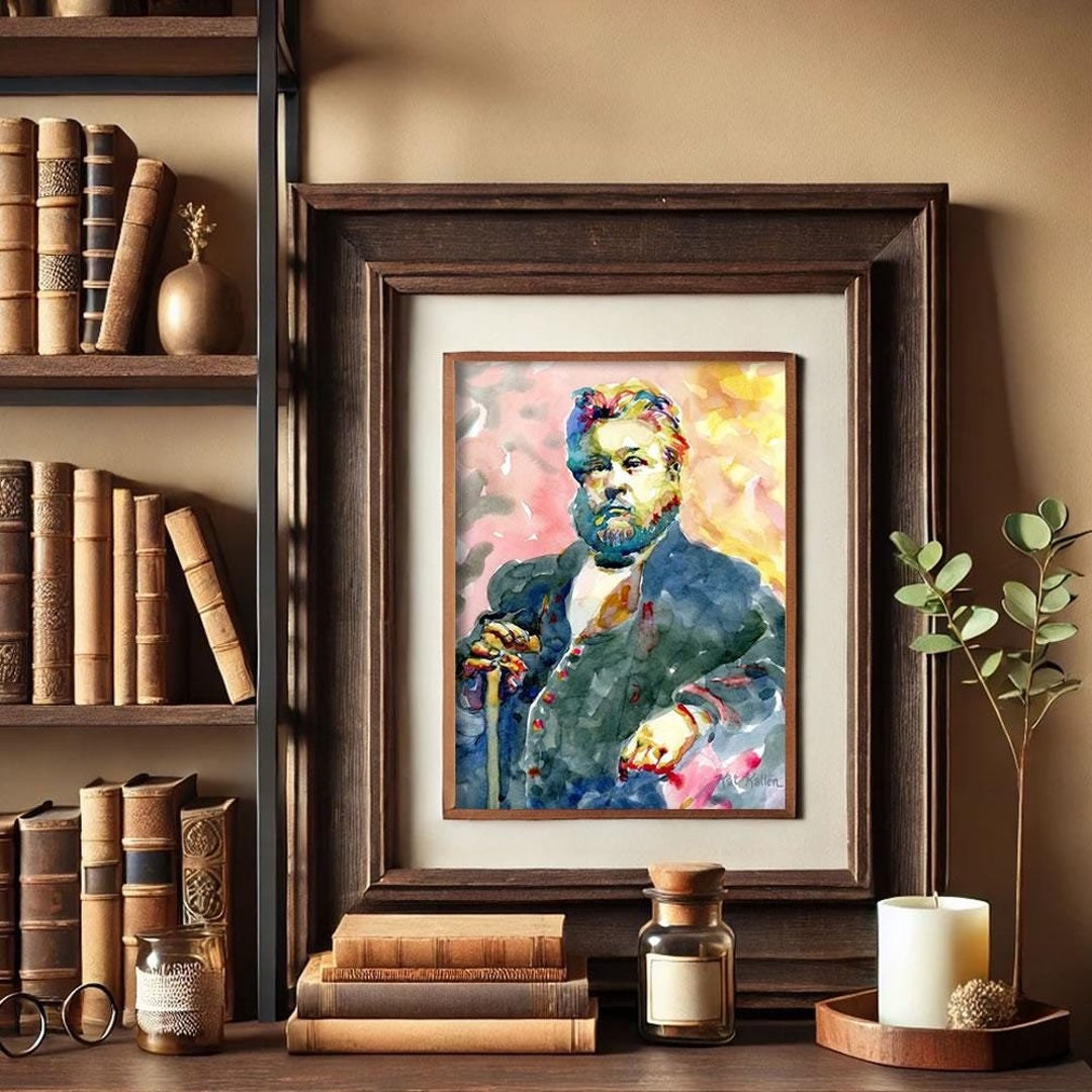 G. K. Chesterton | Watercolor Art Print | Colorful, Modern Portrait of ...