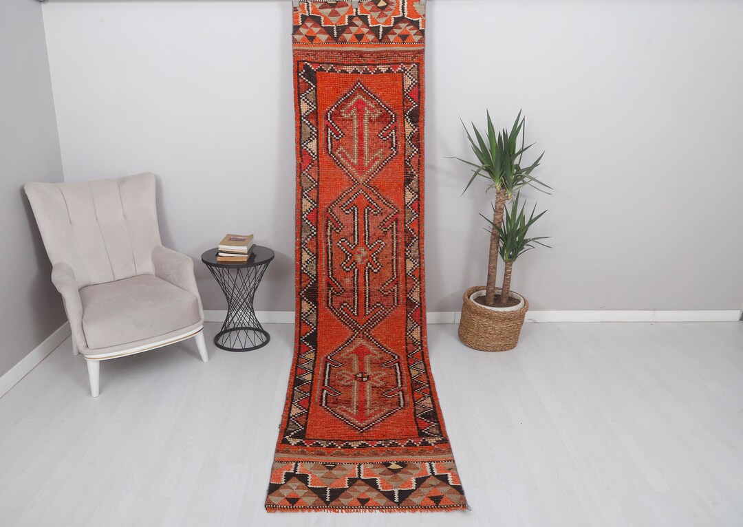 Turkish Runner, Oushak Runner, 3x11 Runner Rug, Vintage Runner, Runner ...