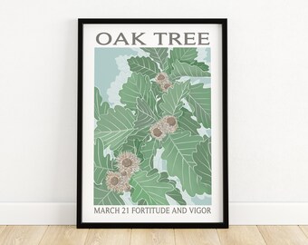 Oak Birth Tree - Etsy