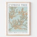 Personalized Birth Tree Print, Custom Wall Art, Cypress Tree Print ...