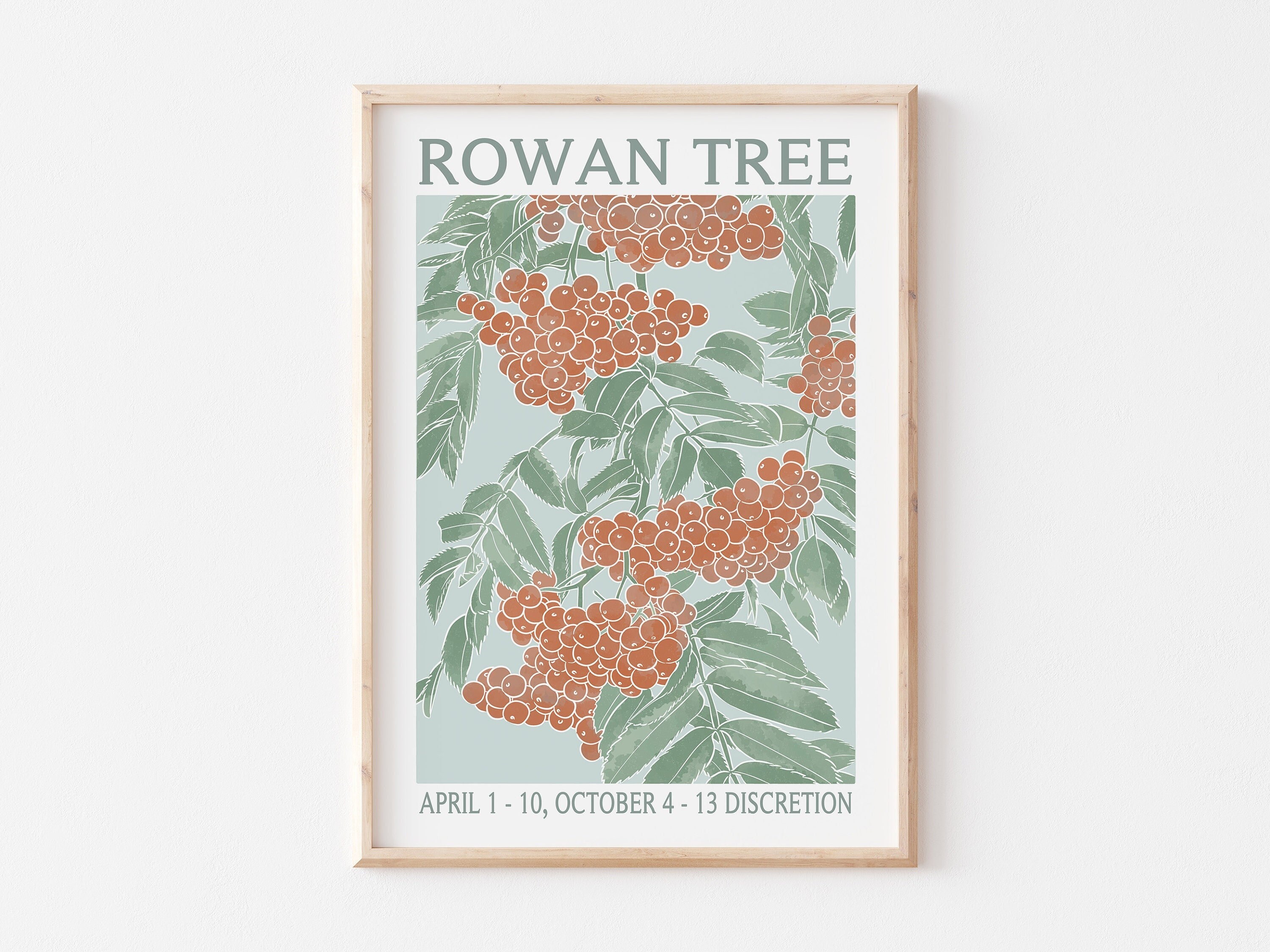 Personalized Birth Tree Print Custom Wall Artbotanical Wall - Etsy