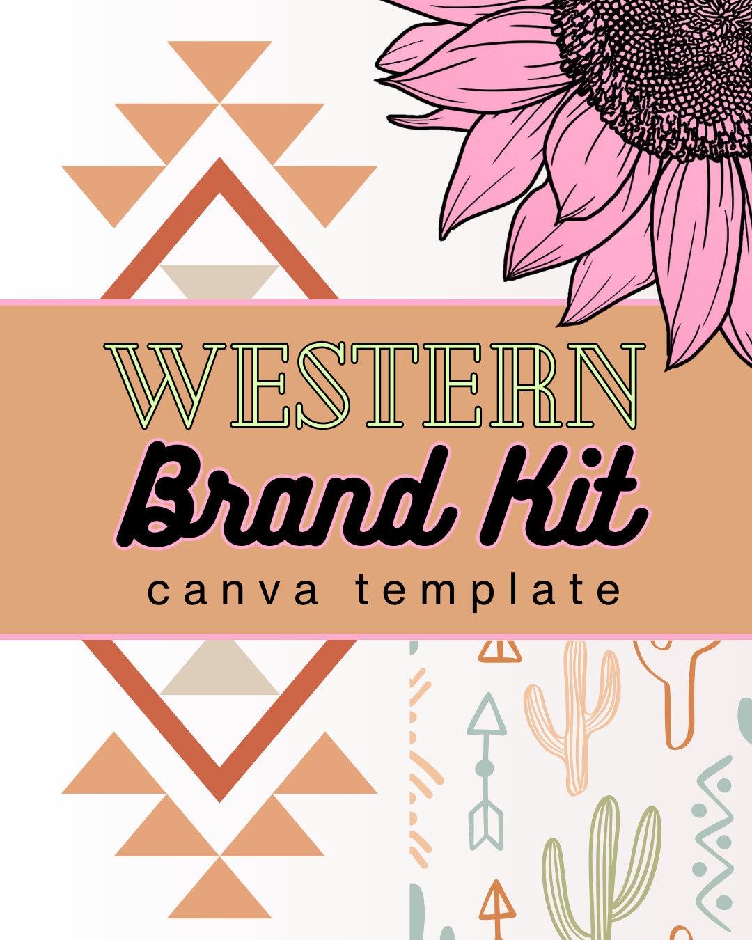 Western Brand Kit | Western Mood Board | Canva Brand Kit Templates ...