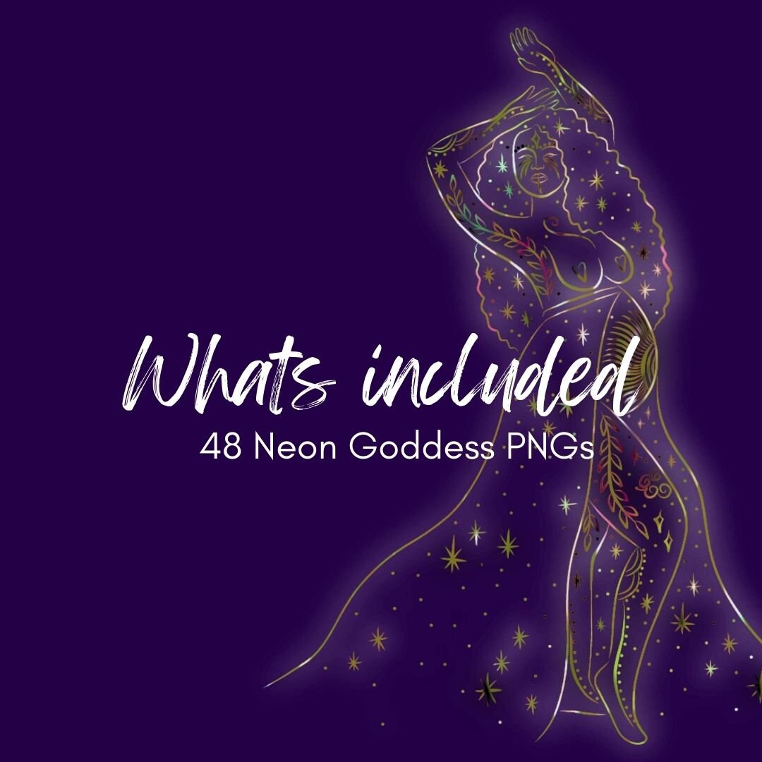 Mystic Neon Goddess PNG Clip Art Goddess PNG Goddess Art - Etsy Canada