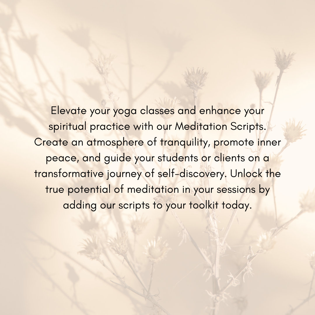 Meditation Scripts for Yoga Teachers and Spiritual Practitioners ...