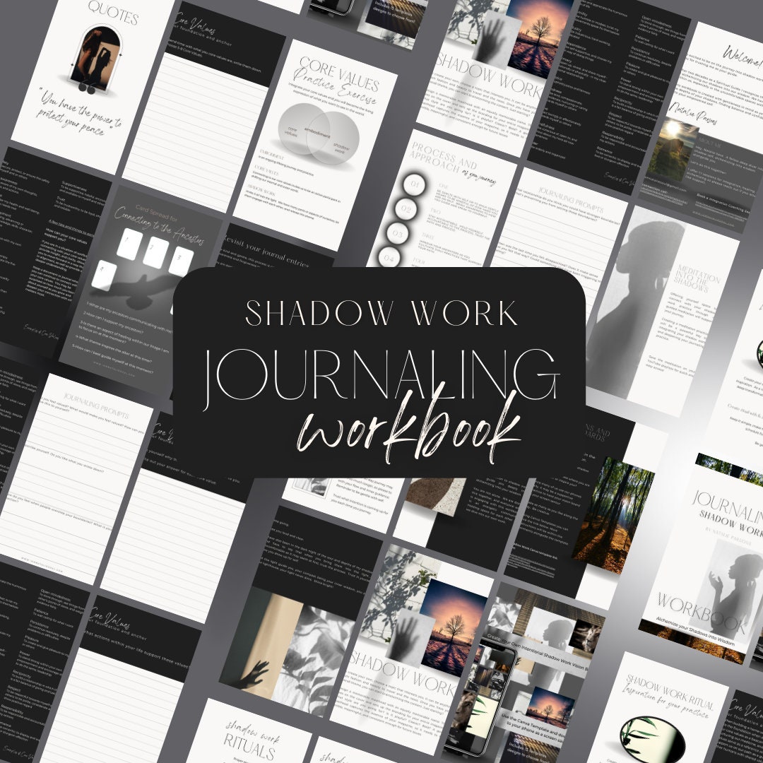 Shadow Work Workbook Journaling, Mental Health Journaling, Shadow ...
