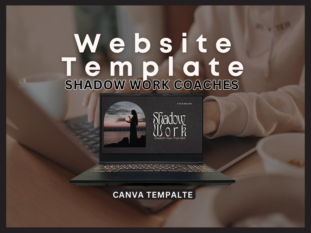 Shadow Canva Website Template | Wellness Business | Shadow Work Coach ...