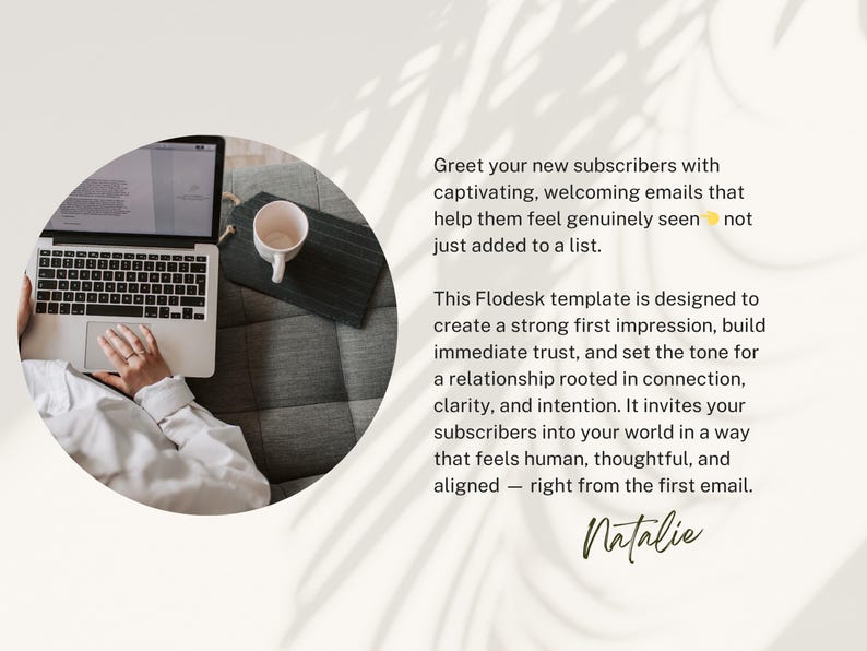 Welcome New Subscribers Email Template | Flodesk Email Template | Email ...