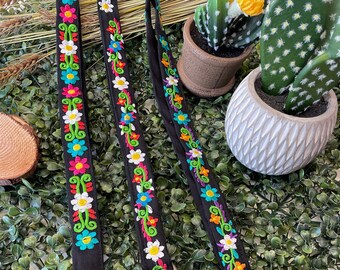 Lanyard Handmade Embroidered, Floral Handmade Embroidery Lanyard ...