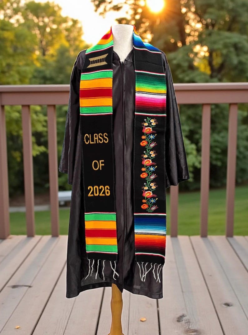 African/mexican Sarape Graduation Stole - Etsy
