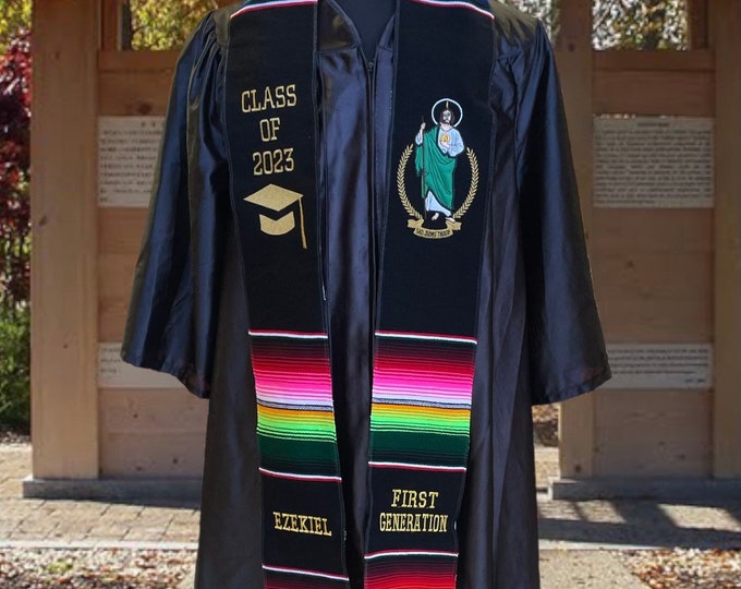 Sarape Graduation Stole, Class of 2025 Sash, Mexican Graduation Stole ...