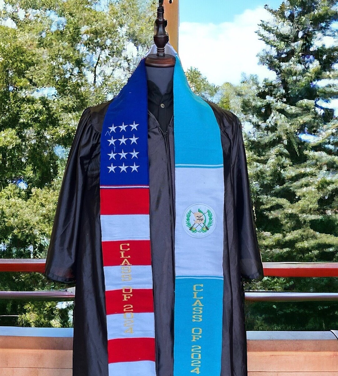 Guatemala-american Graduation Stole Class of 2024 - Etsy