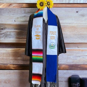 El Salvador First Generation/graduation Stole - Etsy