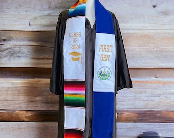 Salvadoran Graduation Sash, Central American Sash, Proud Salvadoran ...