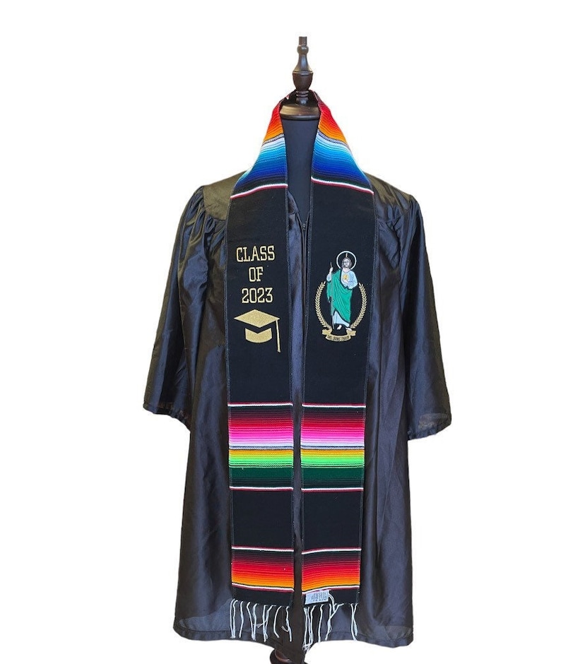 San Judas Custom Sarape Graduation Stole/personalized Stole - Etsy