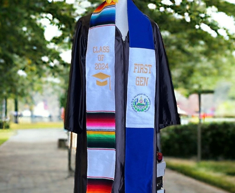 El Salvador First Generation/graduation Stole - Etsy