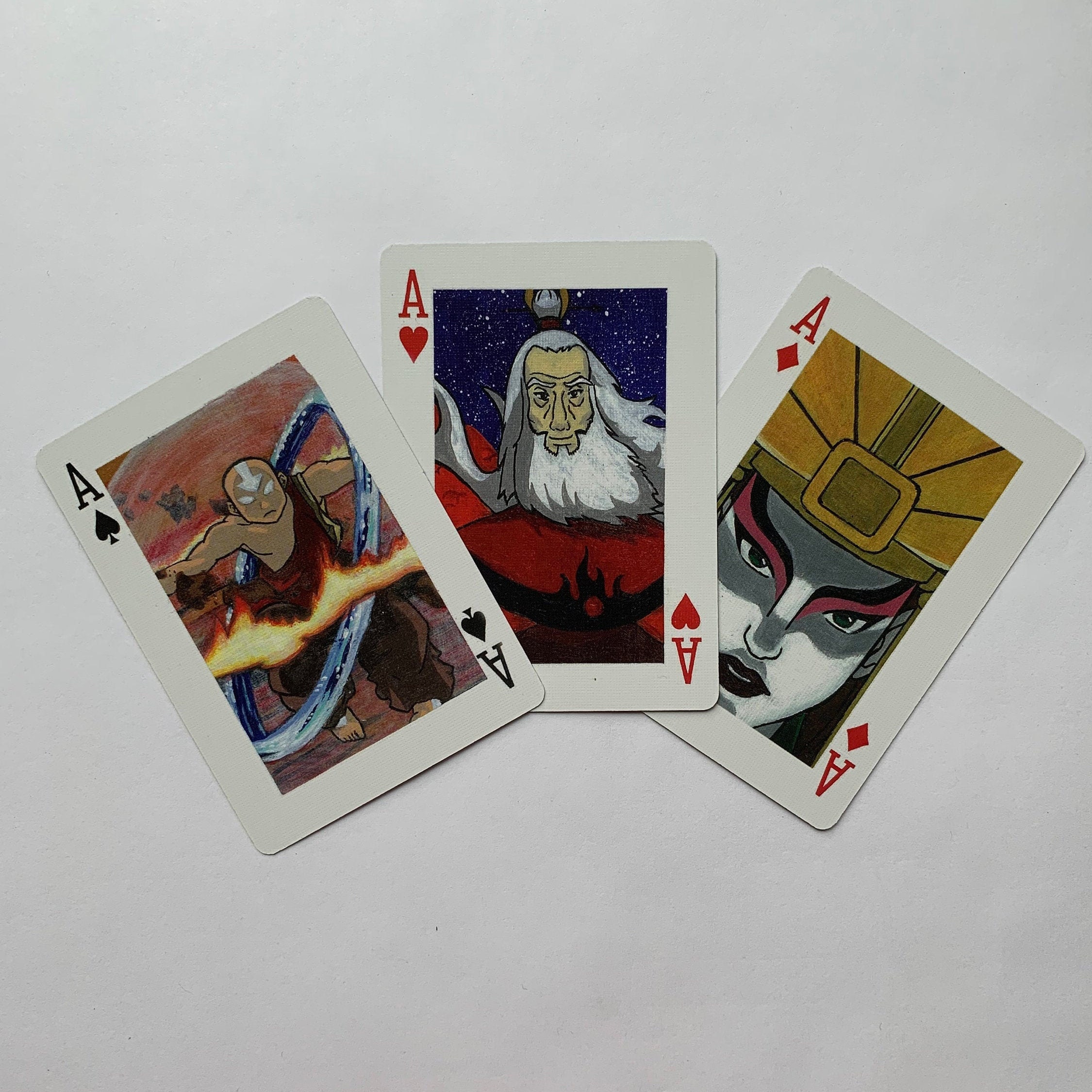 ATLA Hand Painted Deck of Cards - Etsy
