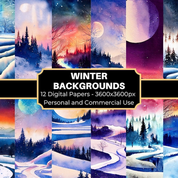 Winter Graphics - Etsy