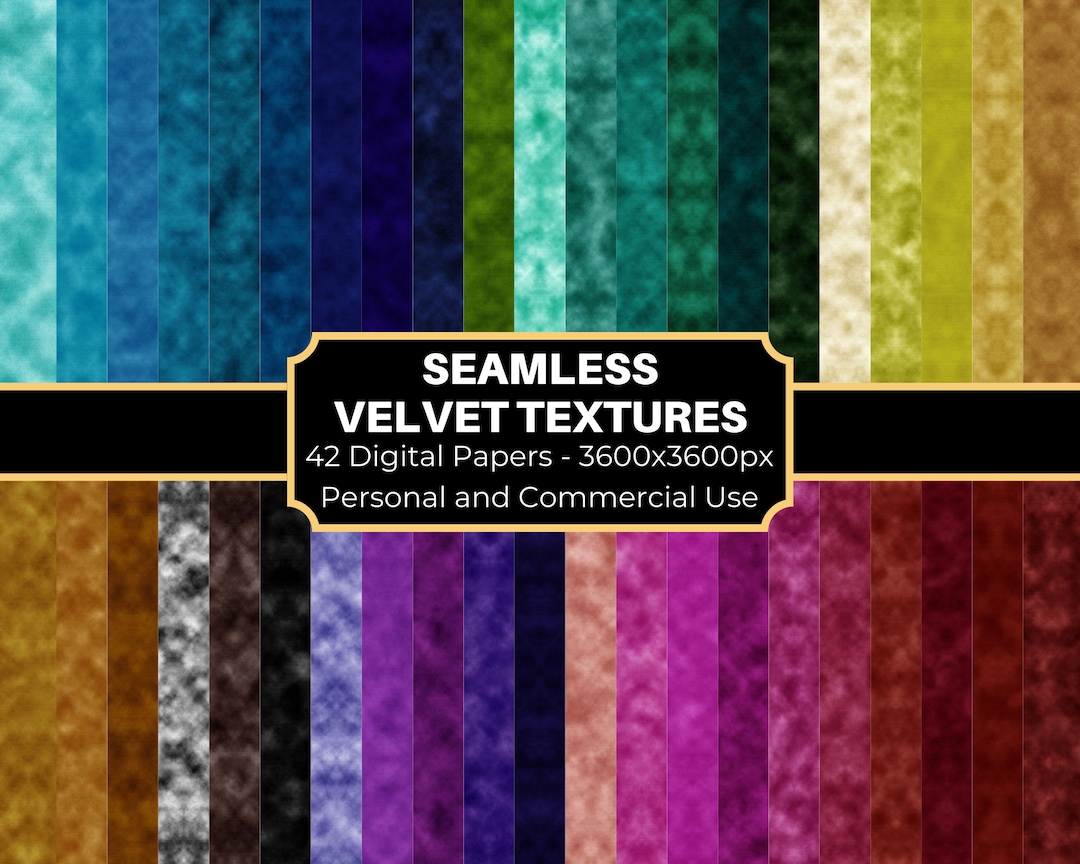 Seamless Velvet Textures Digital Paper Printable Scrapbook Paper ...